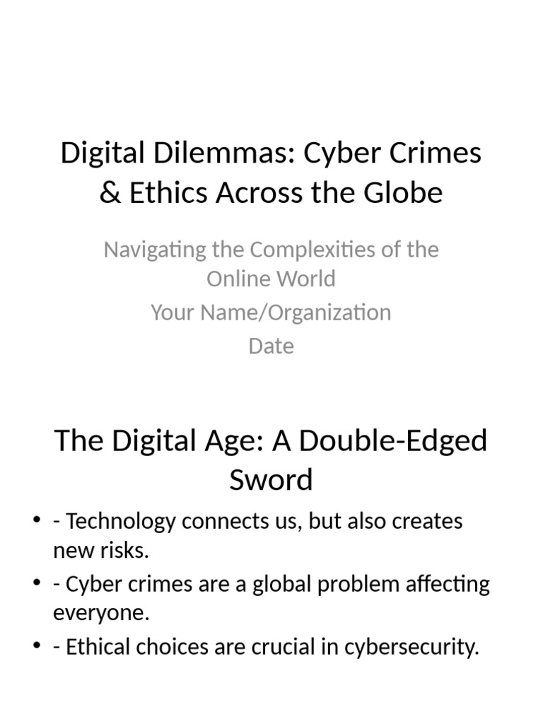Cyber Crimes and Ethics Overview | PDF | Cybercrime | Security