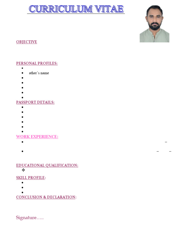 Muhammad Zahid Cv-2 | PDF