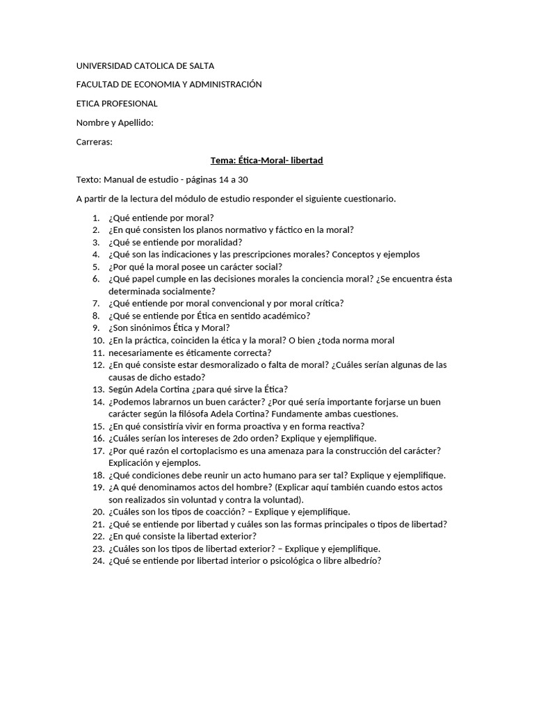 TP 4- ETICA PROFESIONAL | PDF