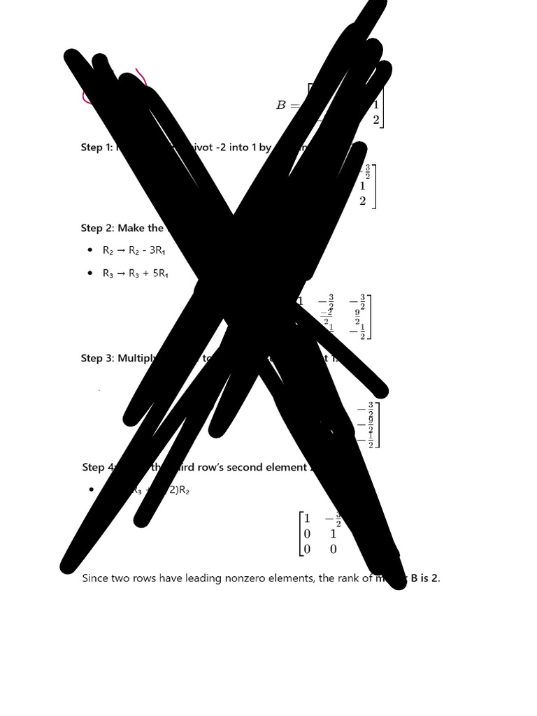 Alternate Row Reduction Method | PDF