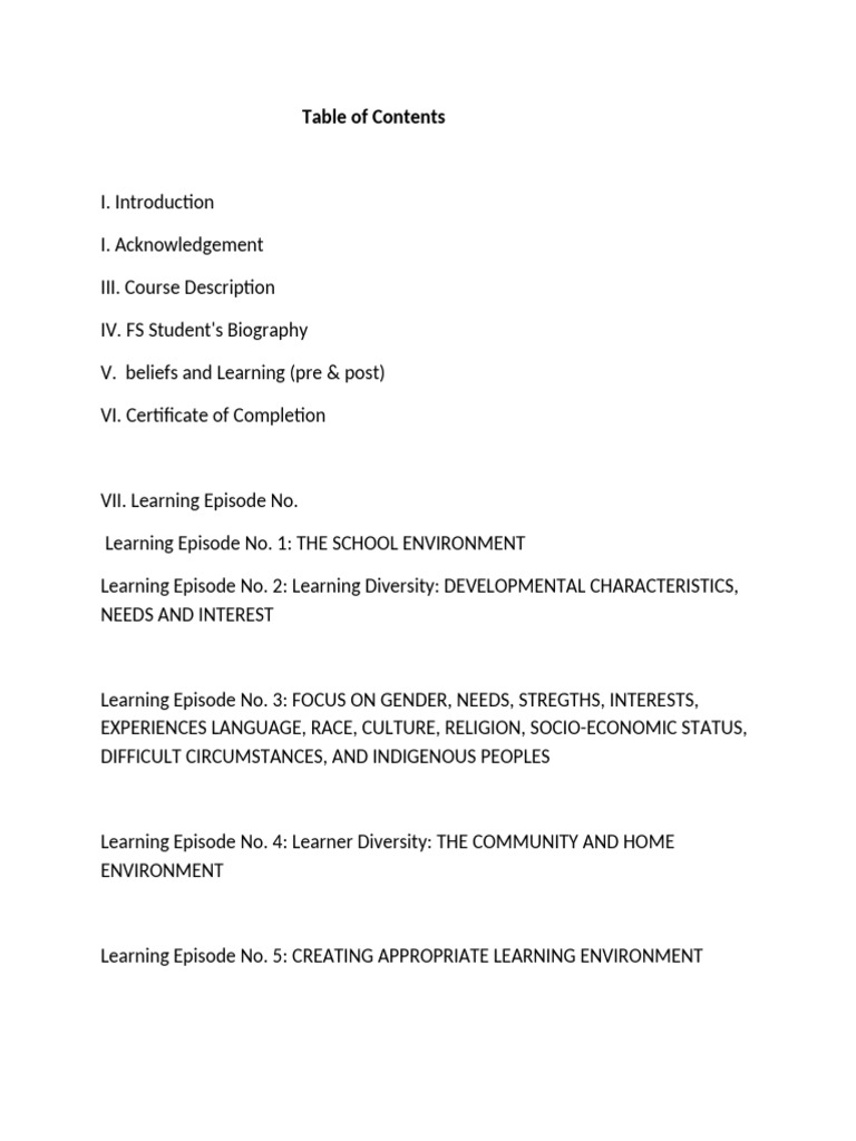 Table of Conten-WPS Office | PDF