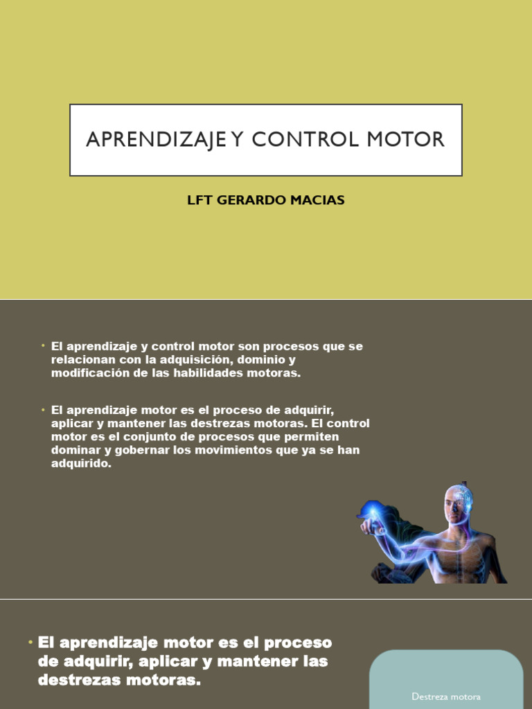 Aprendisaje y control motor 1 | PDF | Neuroplasticidad | Aprendizaje