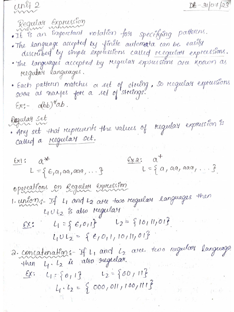 Toc Unit 2,3&4 | PDF