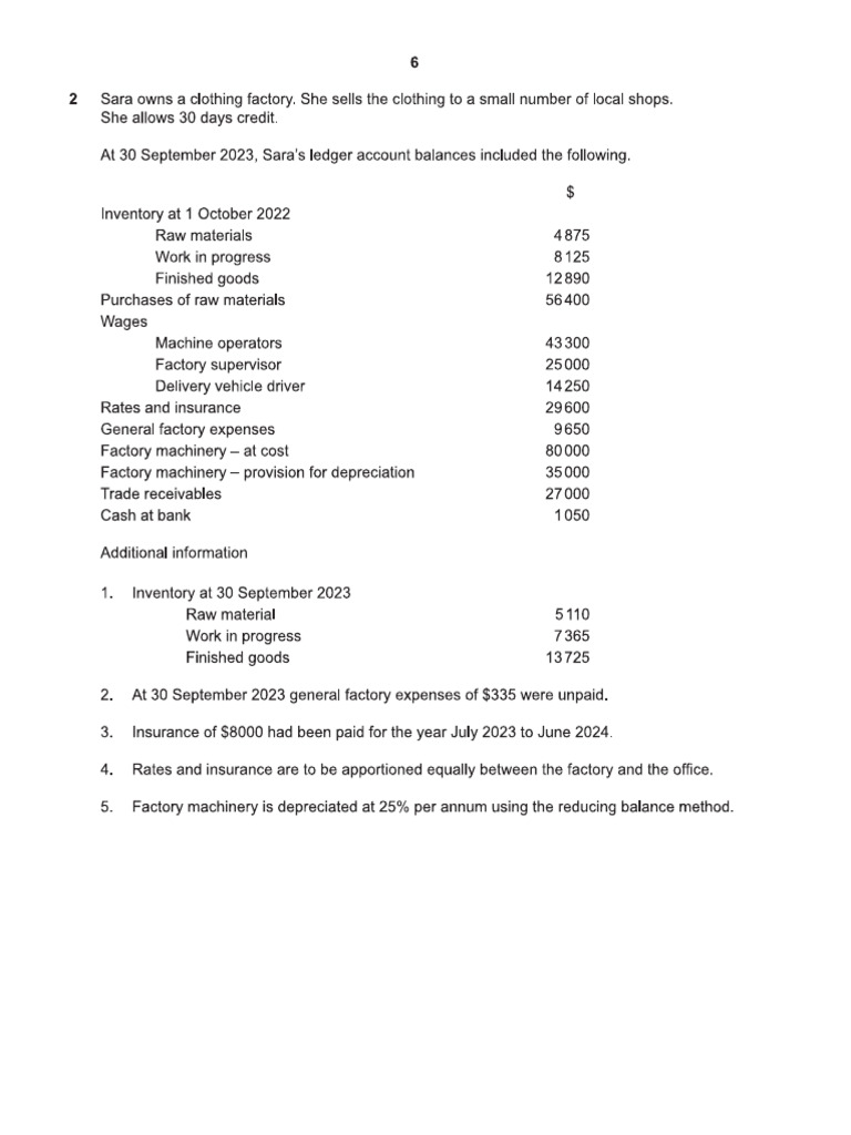 Manufacturing Accounts - Practice Worksheet 3 | PDF