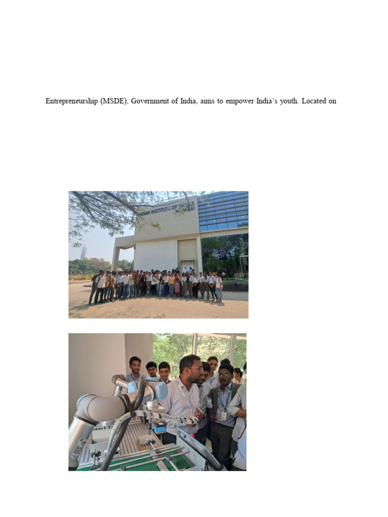 Students Visit To TATA IIS 130325 | PDF