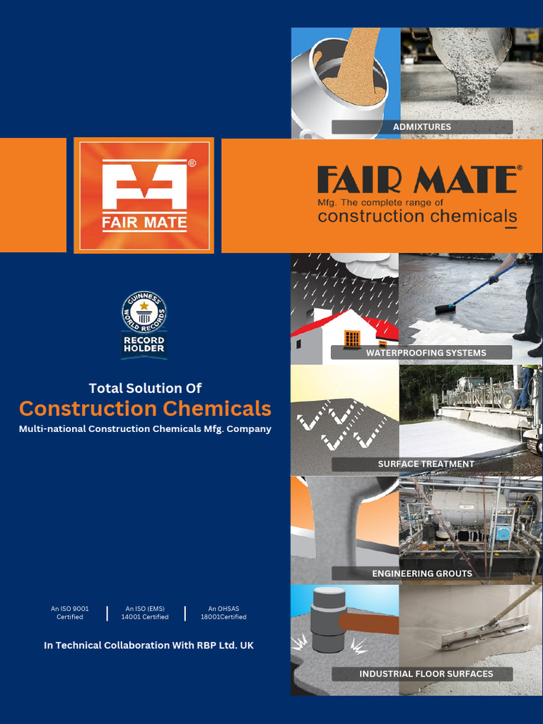 Fairmate Admixtures Overview | PDF | Concrete | Materials