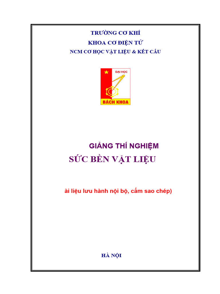 Bai Giang Thi Nghiem Sb1 Nguyen Ky Son .6m | PDF