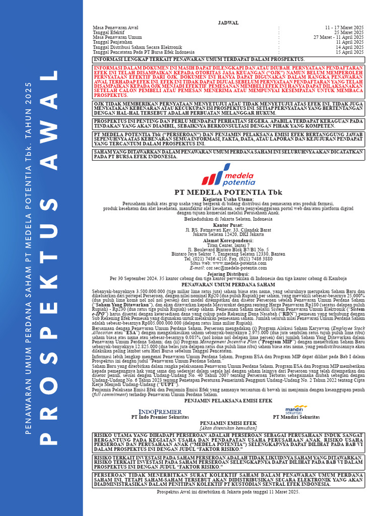 I 20250311 Prospektus Awal | PDF