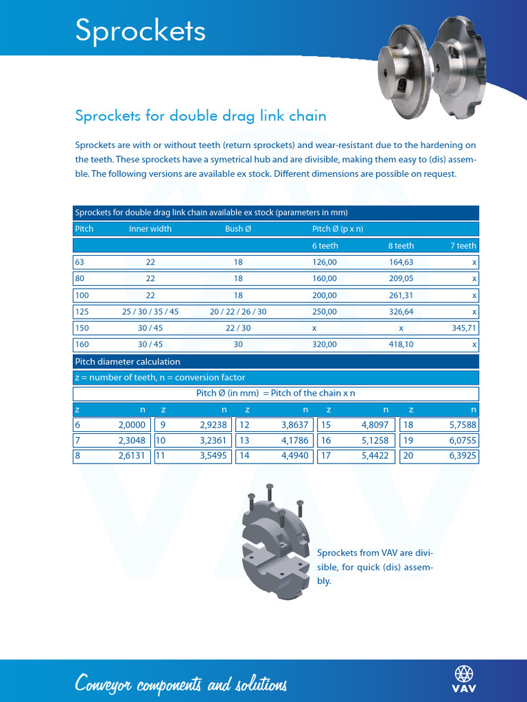 Sprockets din chains | PDF