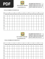 Students Seating Arrangement 2025 | PDF