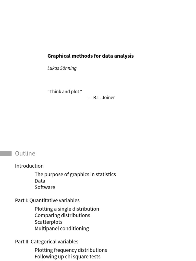Presentation - Graphical Methods For Data Analysis | PDF | Quartile | Descriptive Statistics