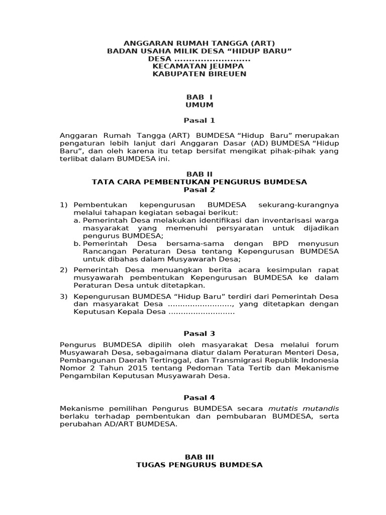 ART BUMDesa | PDF