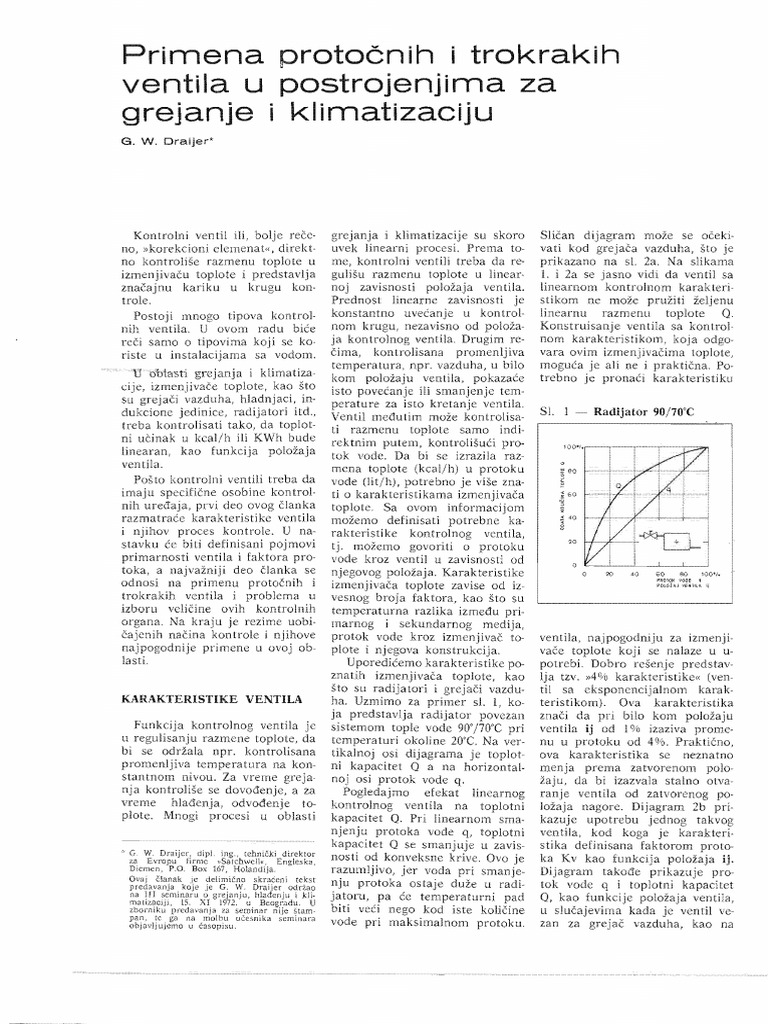 Primjena Dvo I Trokrakih Ventila | PDF