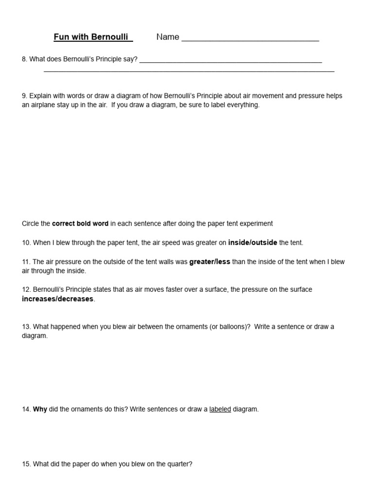 Understanding Bernoulli's Principle | PDF