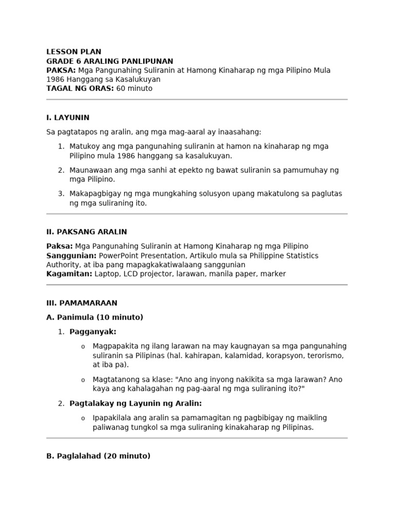 Final Lesson Plan For Ranking | PDF