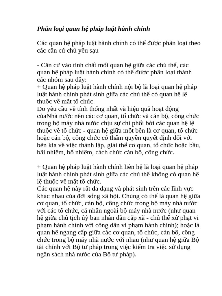 LUẬT HÀNH CHÍNH - BTH3 | PDF