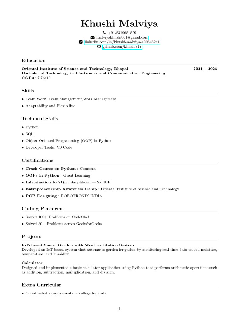 Khushi_Resume (10) | PDF