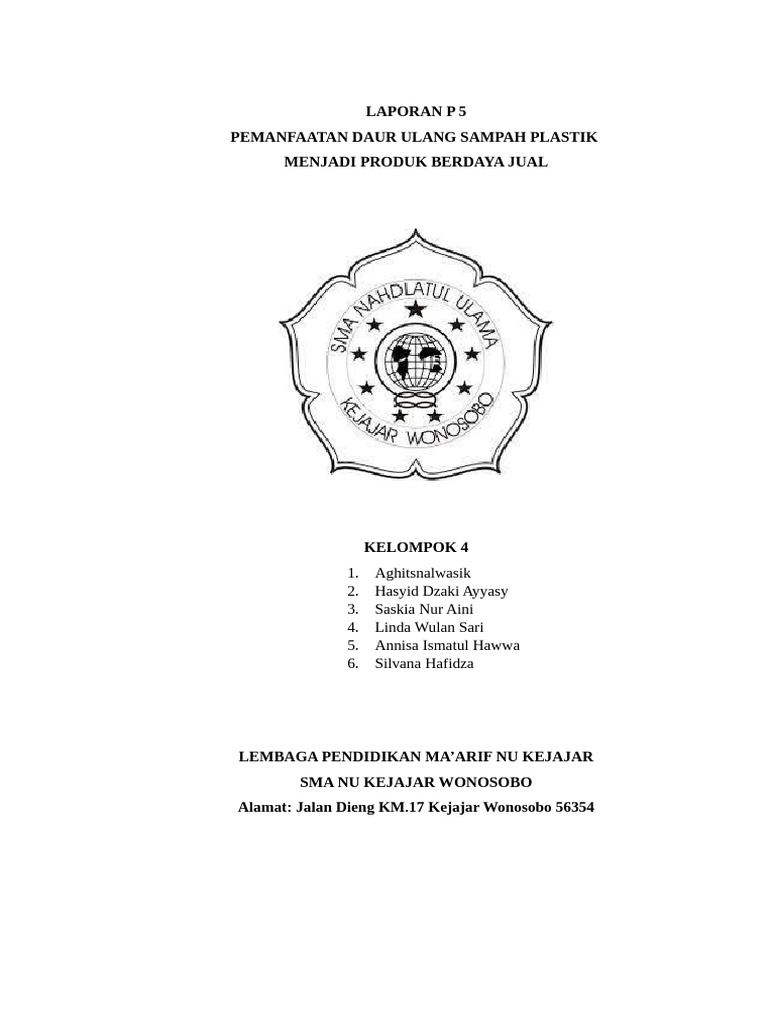 Laporan Kegiatan P5 Kelompok 4 | PDF