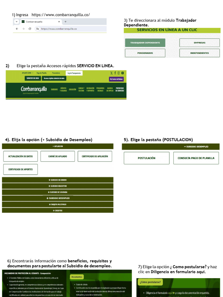 Paso A Paso de Postulacion Fosfec 2024 | PDF | Desempleo