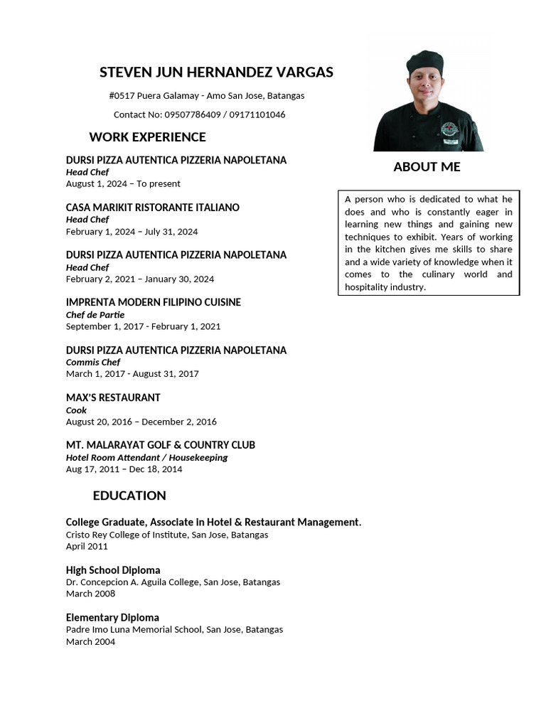 Resume - Vargas, Steven Jun | PDF