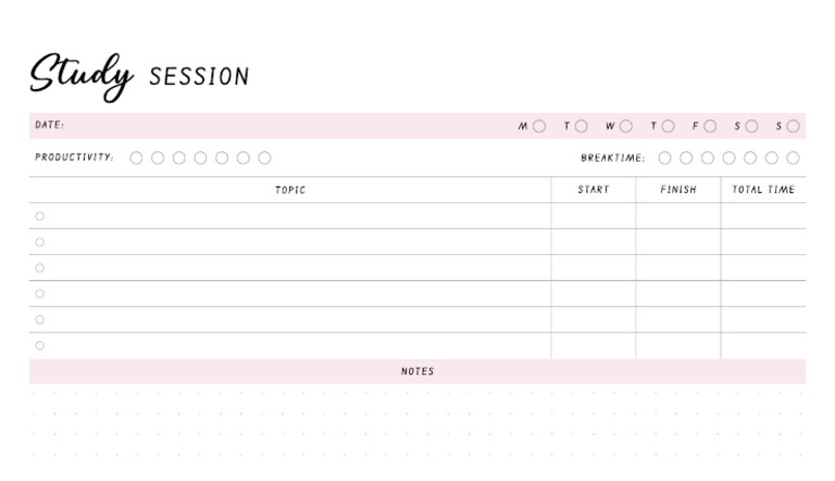 Daily Study Tracker | PDF