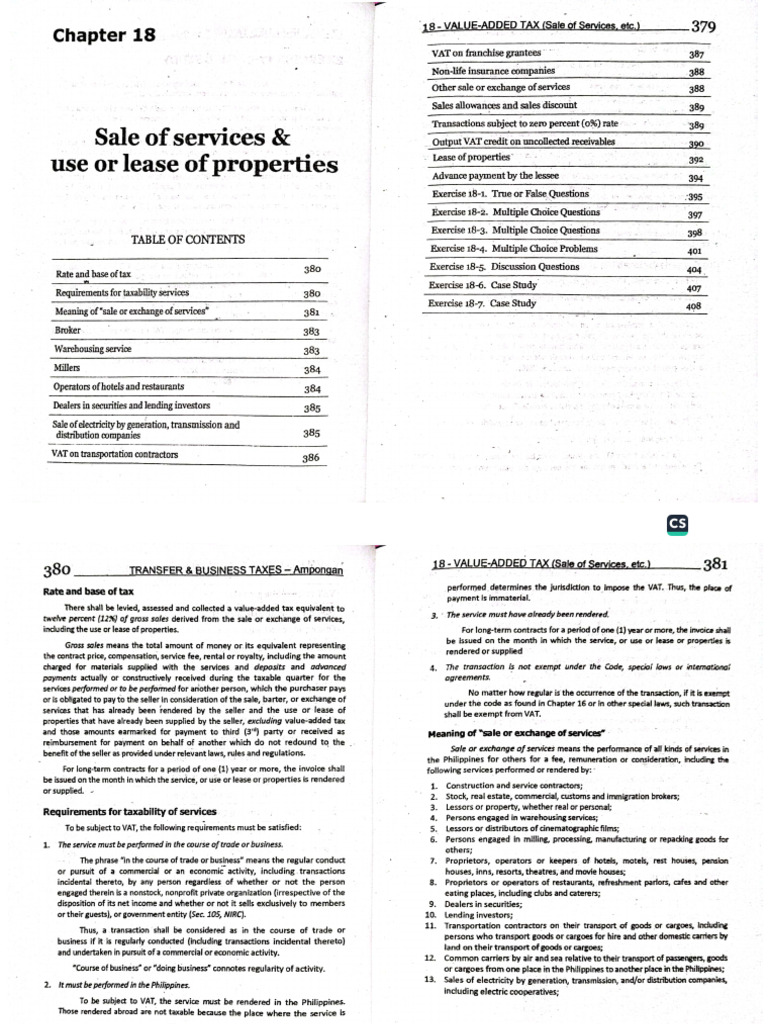 Chapter 18 (Bustax) | PDF