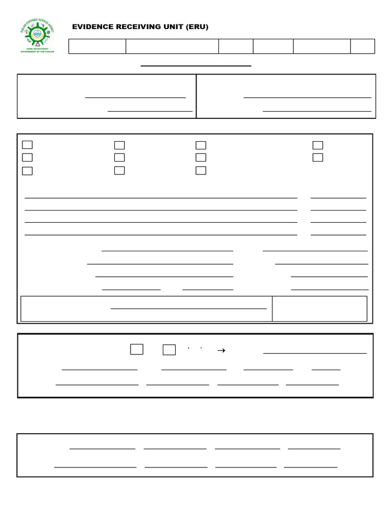 Evidence Submission Form | PDF | Science And Law | Law Enforcement ...