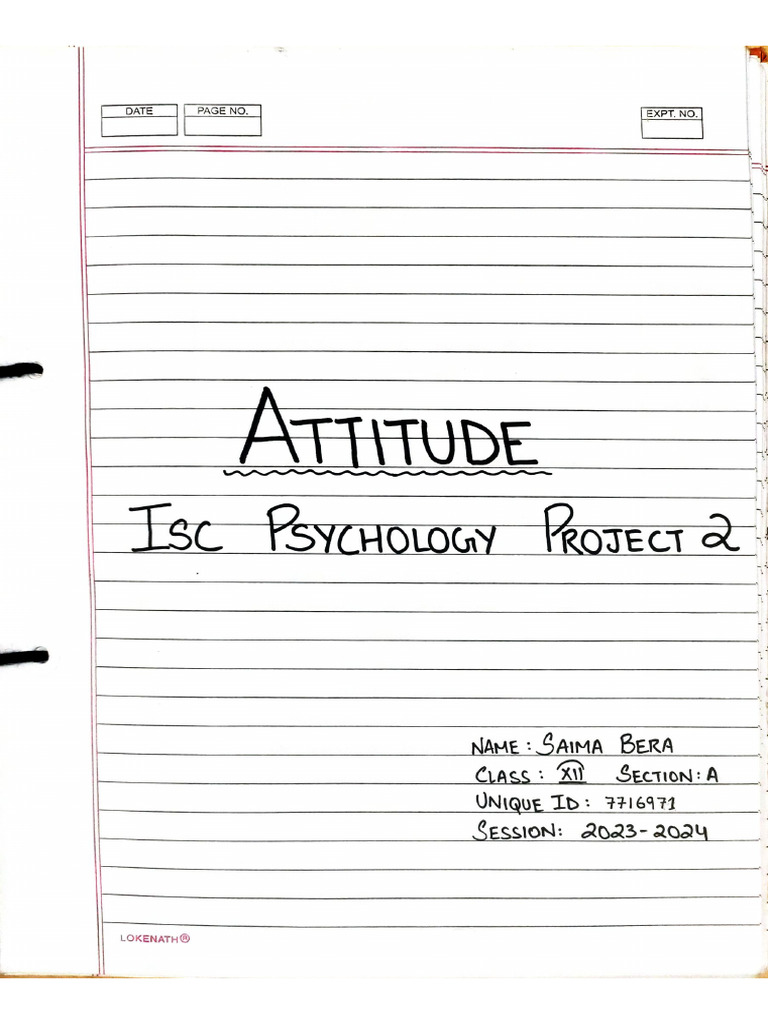 ISC Attitude Practical | PDF