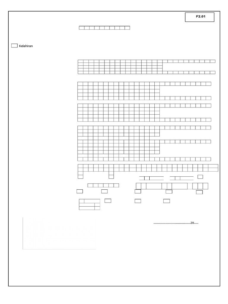 Formulir F2.01 Kelahiran-1 | PDF