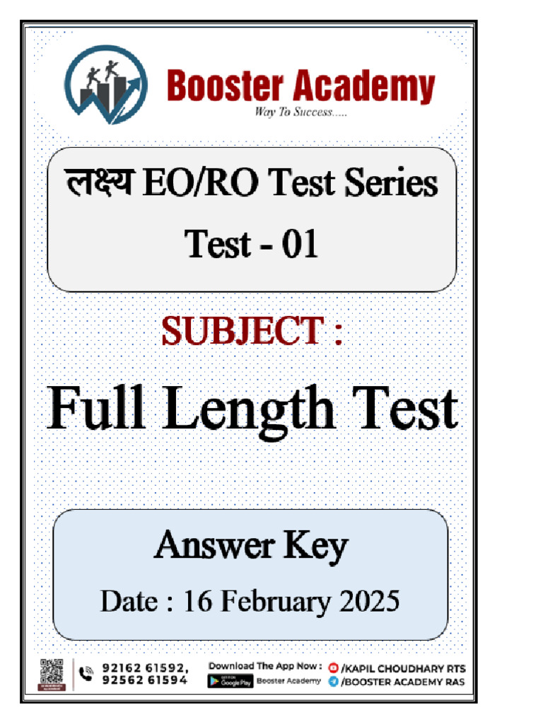 EO TEST 1 With Explanation | PDF