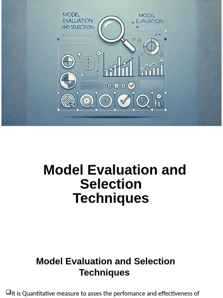 Model Evaluation and Selection | PDF | Receiver Operating ...