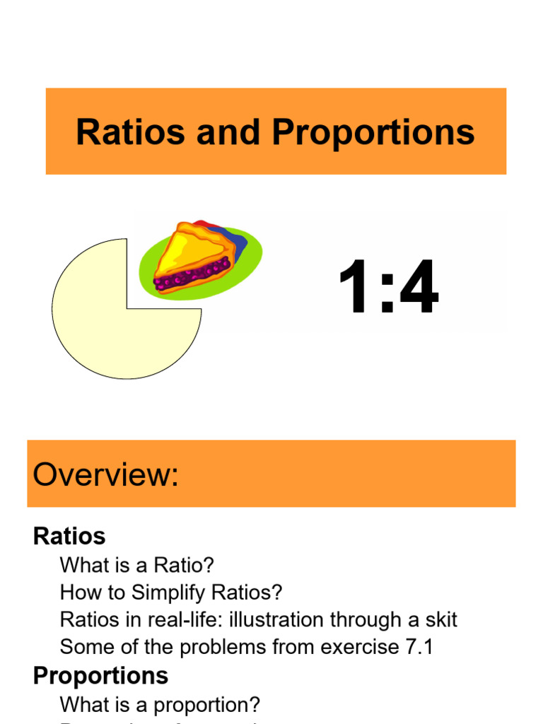 Ratio and Proportion - Basics | PDF | Ratio | Mathematics