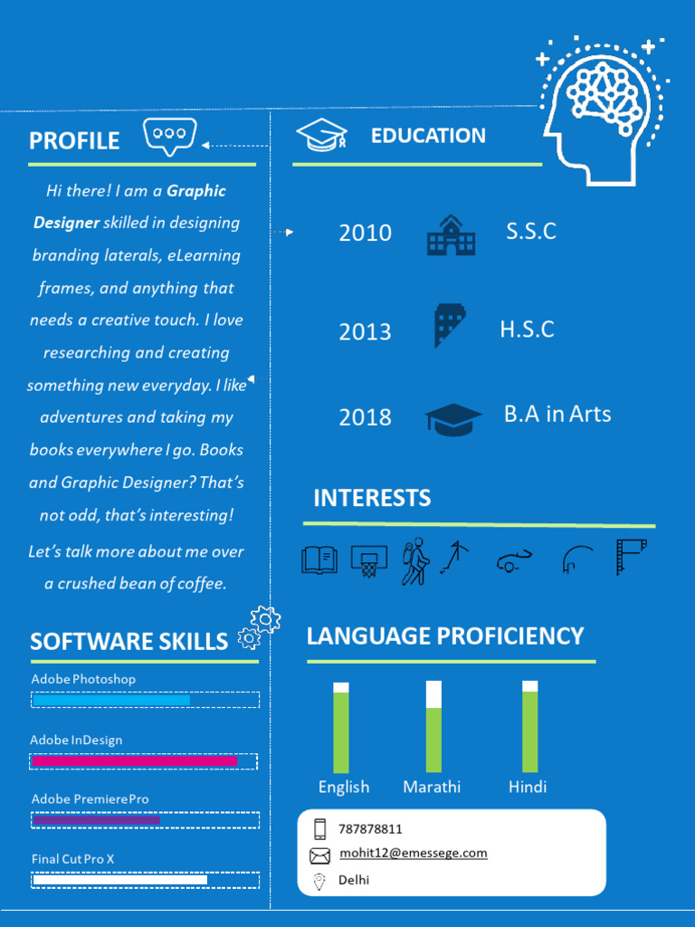 Graphic Designer Profile: Mohit Khurana | PDF