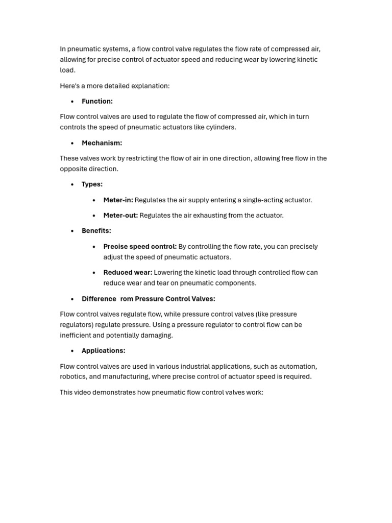 Precise Speed Control Metering System & Specs | PDF