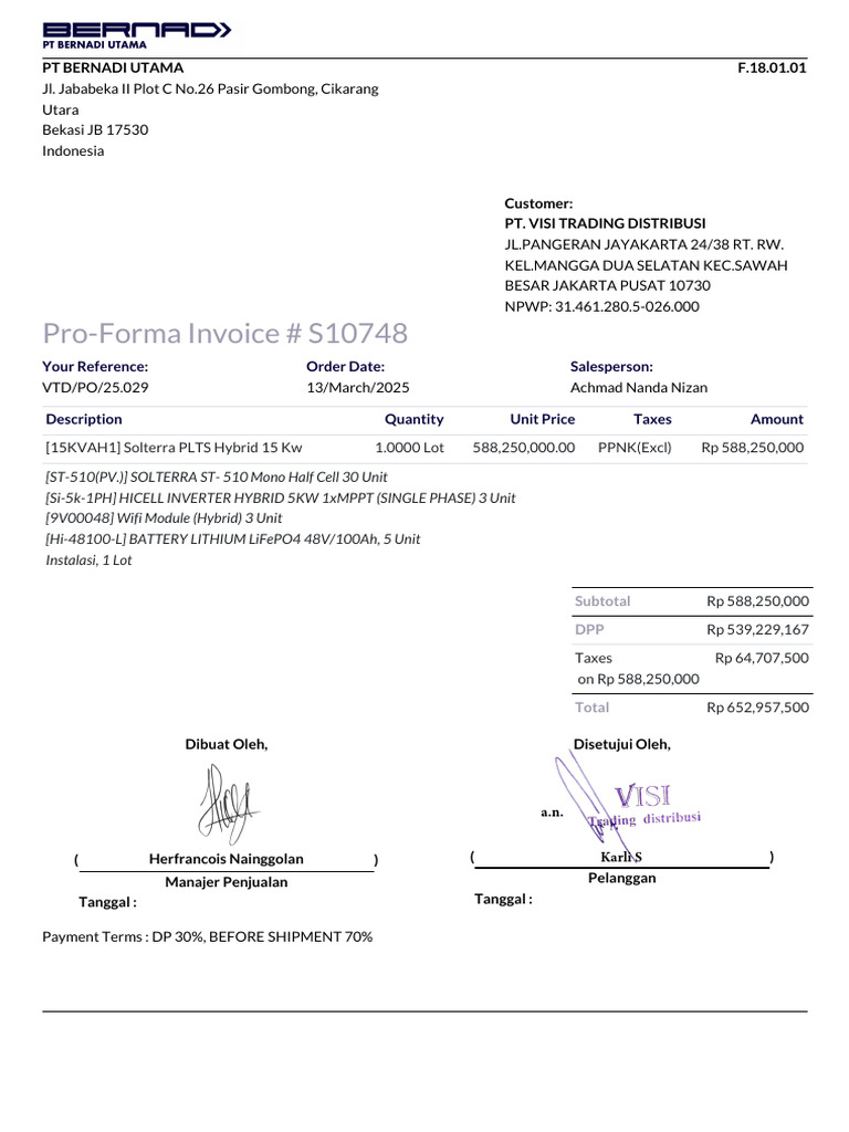 PRO-FORMA - S10748 - Signed | PDF