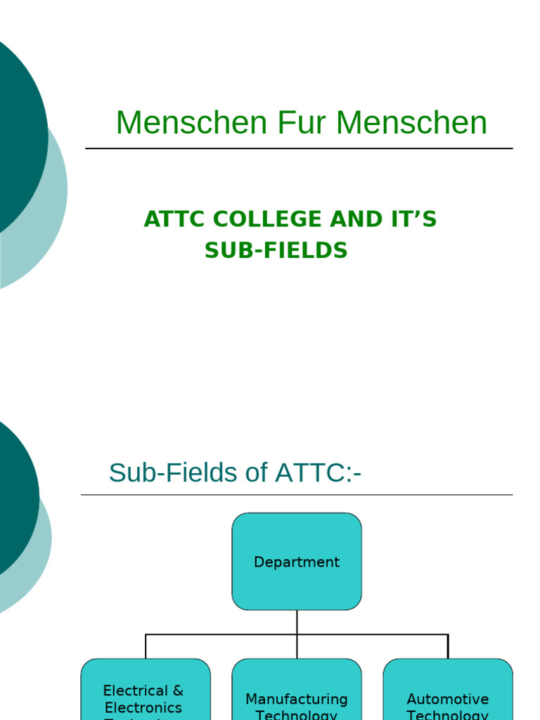 ATTC College Sub-Fields Overview | PDF