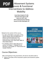 Framework for Task Movement Analysis | PDF | Physical Therapy | Motor ...