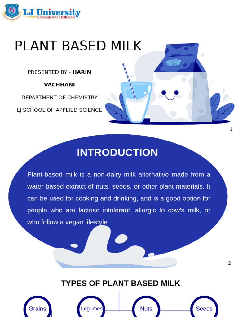 Plant Based Milk | PDF | Milk | Animal Glandular Products