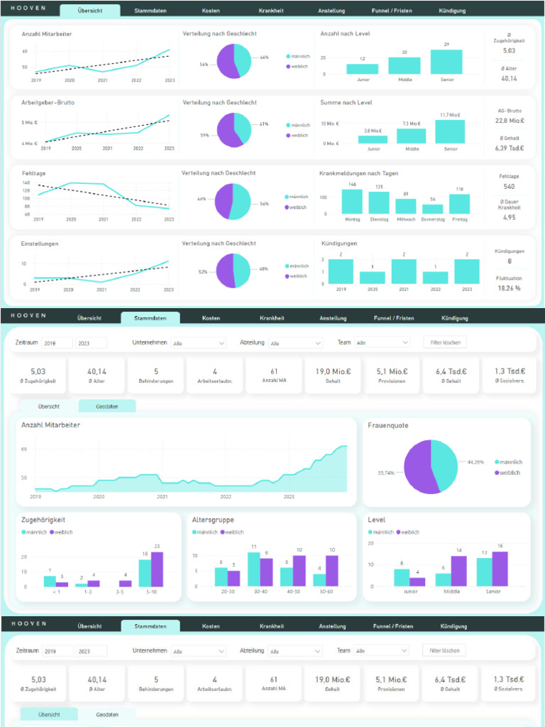 HR Dashboard Natural Insights | PDF