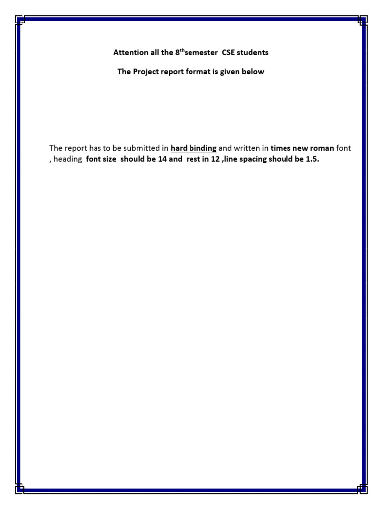 Major Project Report (Develoment) Format | PDF | Software Engineering | Computer Science