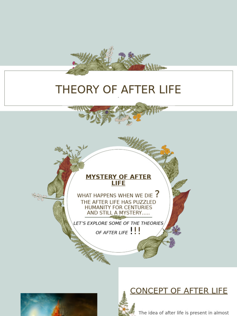 Theory of After Life.pptm | PDF | Afterlife | Reincarnation