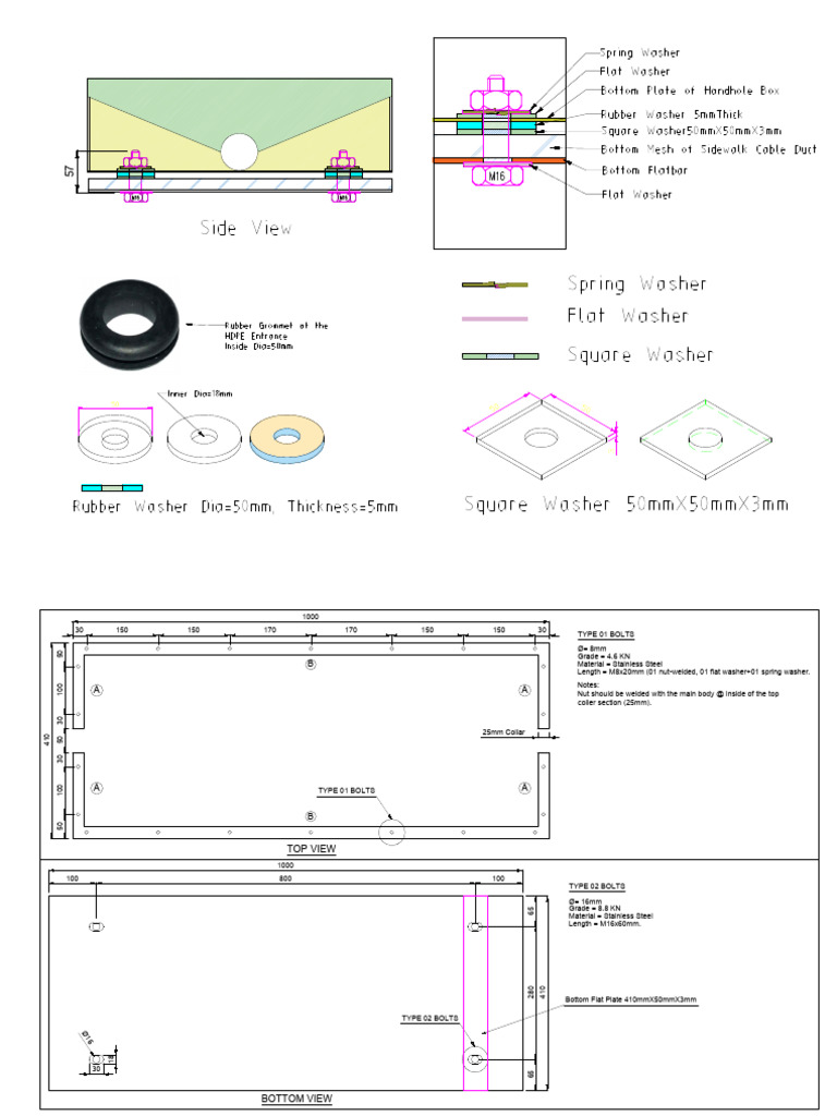 Handhole Box - Simple | PDF | Mechanical Engineering | Steel