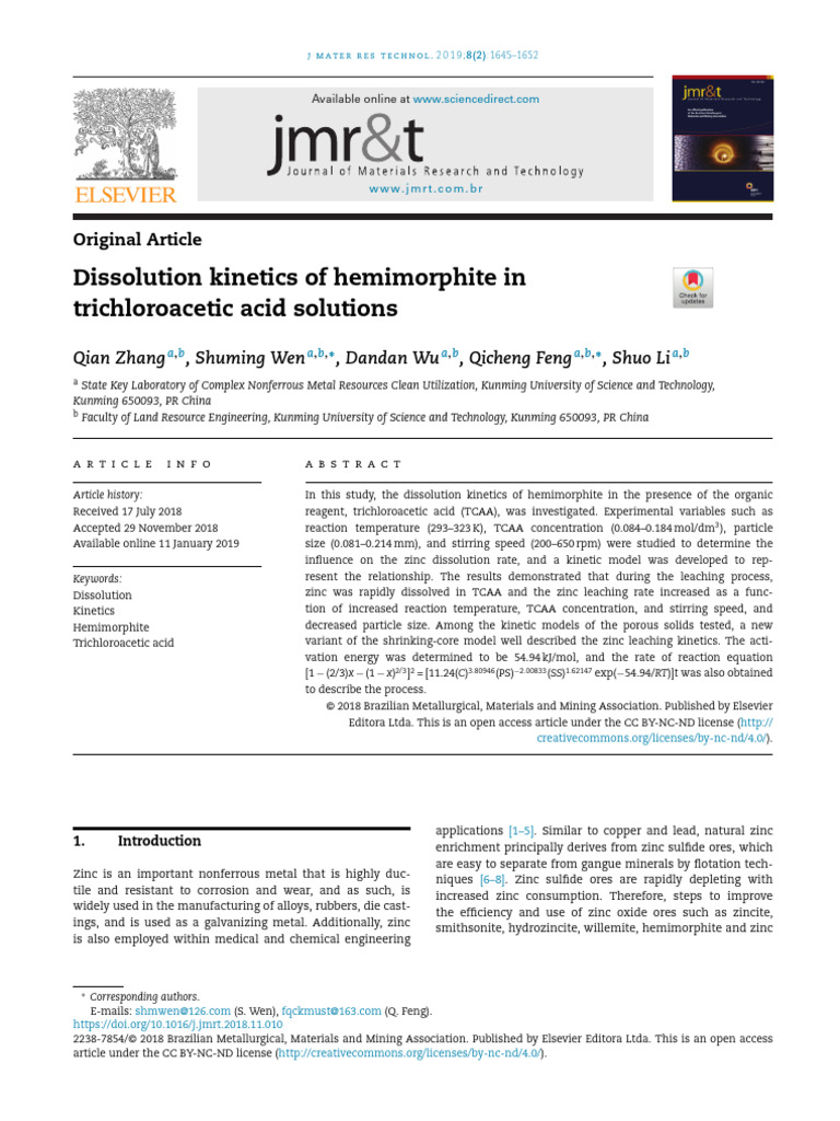 Dissolution-kinetics-of-hemimorphite-in-tri_2019_Journal-of-Materials ...