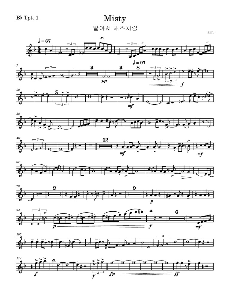 Misty-Bb Tpt. 1 | PDF