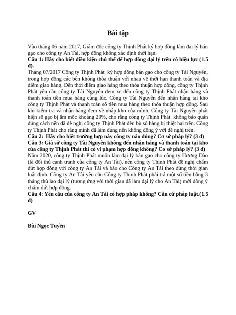 BÃ I Táº - P Kiá ƑM Tra Giá A Ká LTM2 | PDF