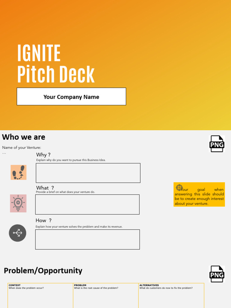 Ignite Your Venture: Pitch Deck Guide | PDF