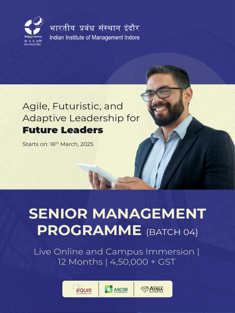 Senior Management Program at IIM Indore | PDF | Analytics | Strategic ...