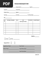 Replacement Parts Order Form | PDF