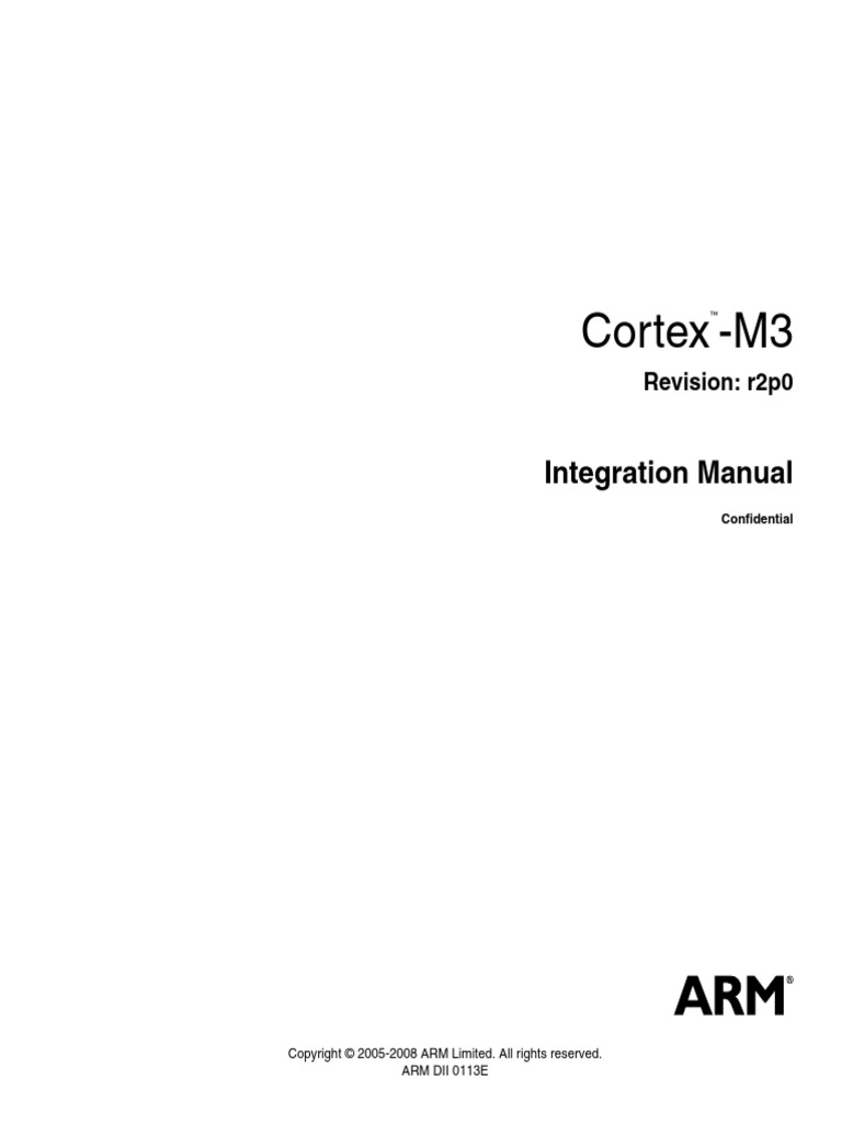 Cortex M 3 Integration and Implementation | PDF | System On A Chip | Computer Engineering