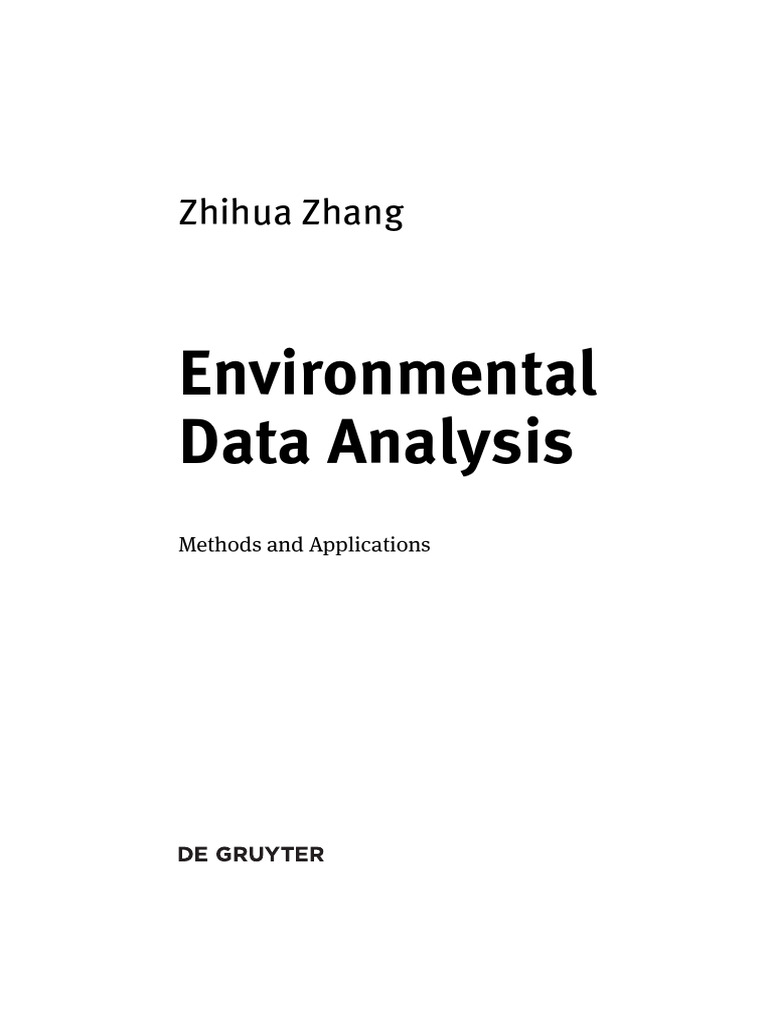 Environmental Data Analysis Methods and Applications (Zhihua Zhang) (Z ...